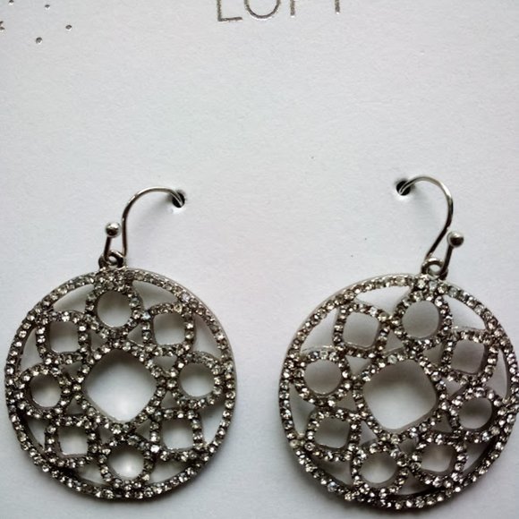 LOFT | Jewelry | Loft Full Of Sparkle Earrings | Poshmark